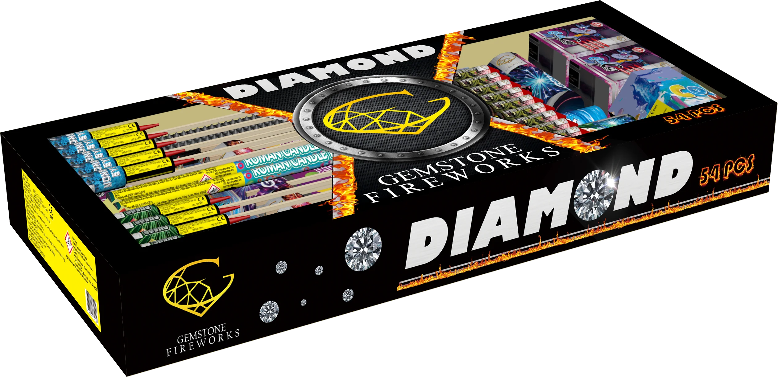 Gemstone Fireworks | Diamond Selection Box – SOUTH YORKSHIRE FIREWORKS