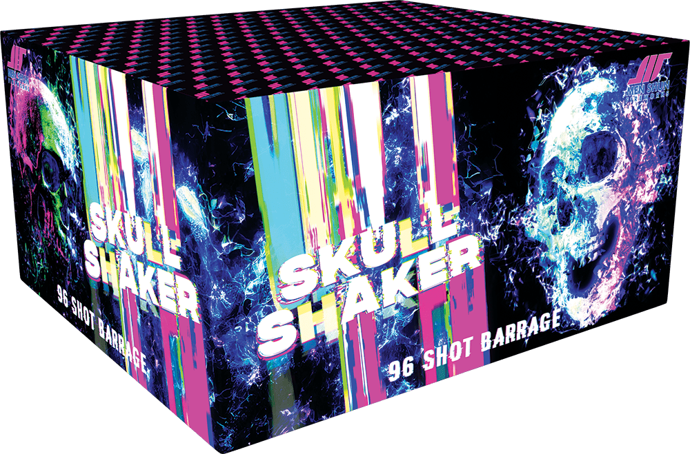 Menshun Fireworks | Skull Shaker 96 Shot Barrage – SOUTH YORKSHIRE ...