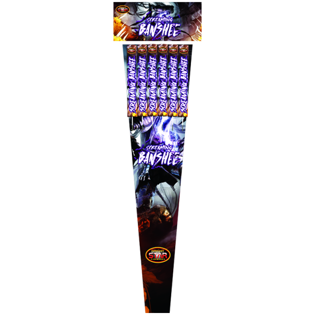 Bright Star Fireworks | Screaming Banshee Rocket Pack – SOUTH YORKSHIRE ...