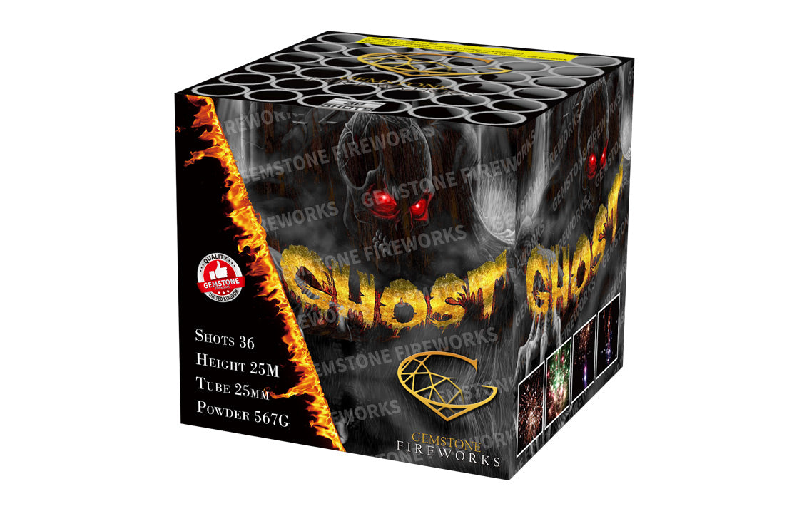 Gemstone Fireworks Ghost 36 Shot Barrage – SOUTH YORKSHIRE FIREWORKS